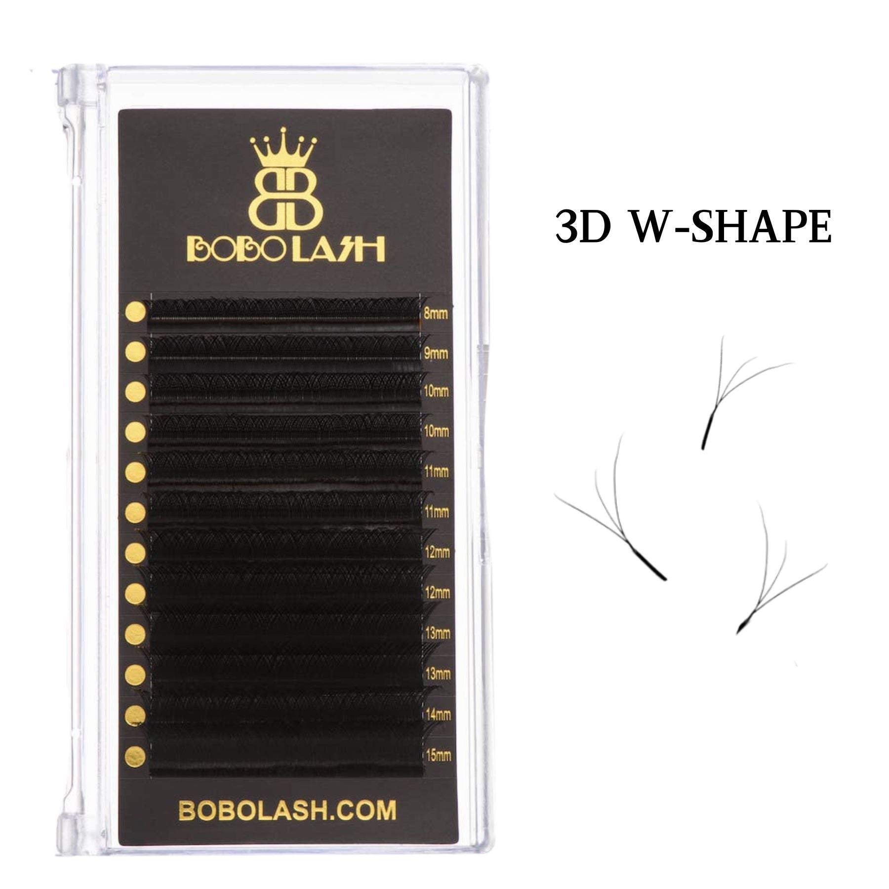 0.07MM W Style 3D Volume Fan Lashes - BOBOLASH